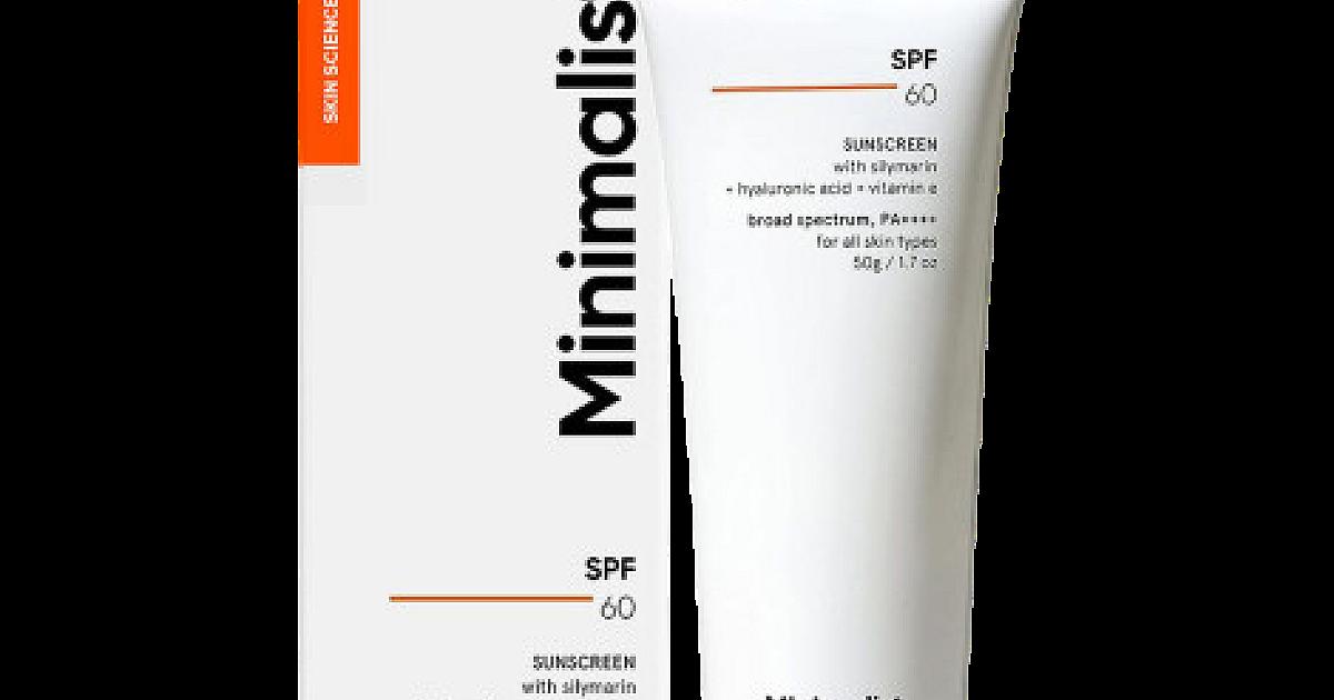 Minimalist Broad Spectrum PA++++ Sunscreen SPF60 50g • Imporzaar